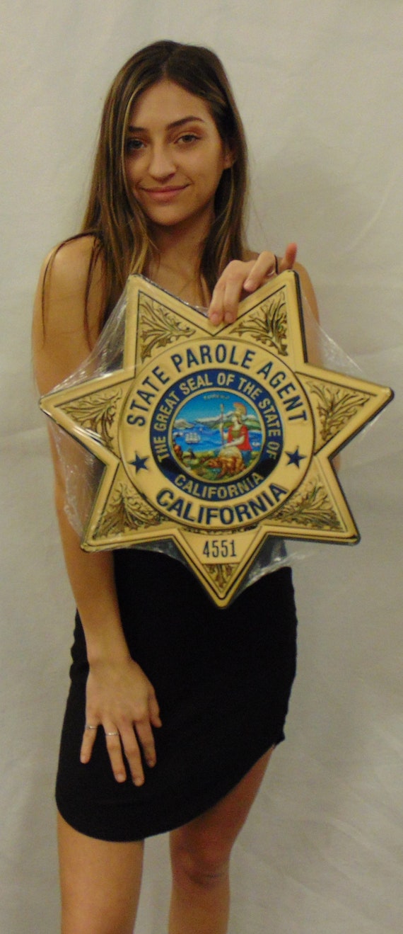 California State Parole Badge All Metal Sign With Your Badge | Etsy