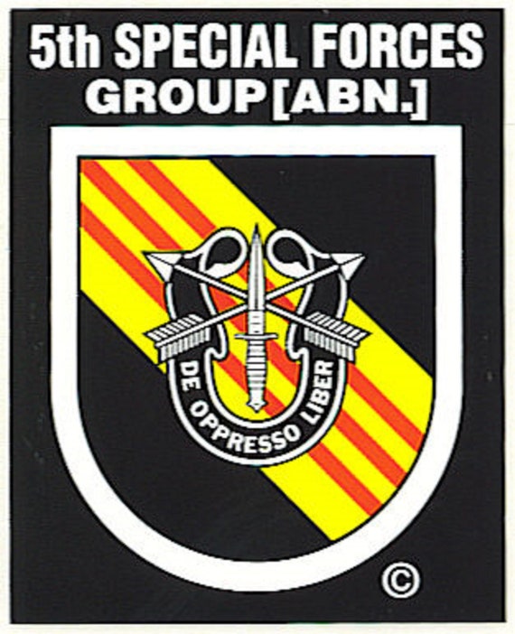5th Special Forces Group vietnam and Today's Decal Large | Etsy