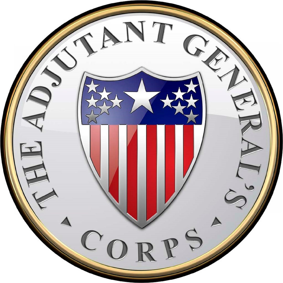 Adjutant General's Corps All Metal Sign 14" Round - Etsy