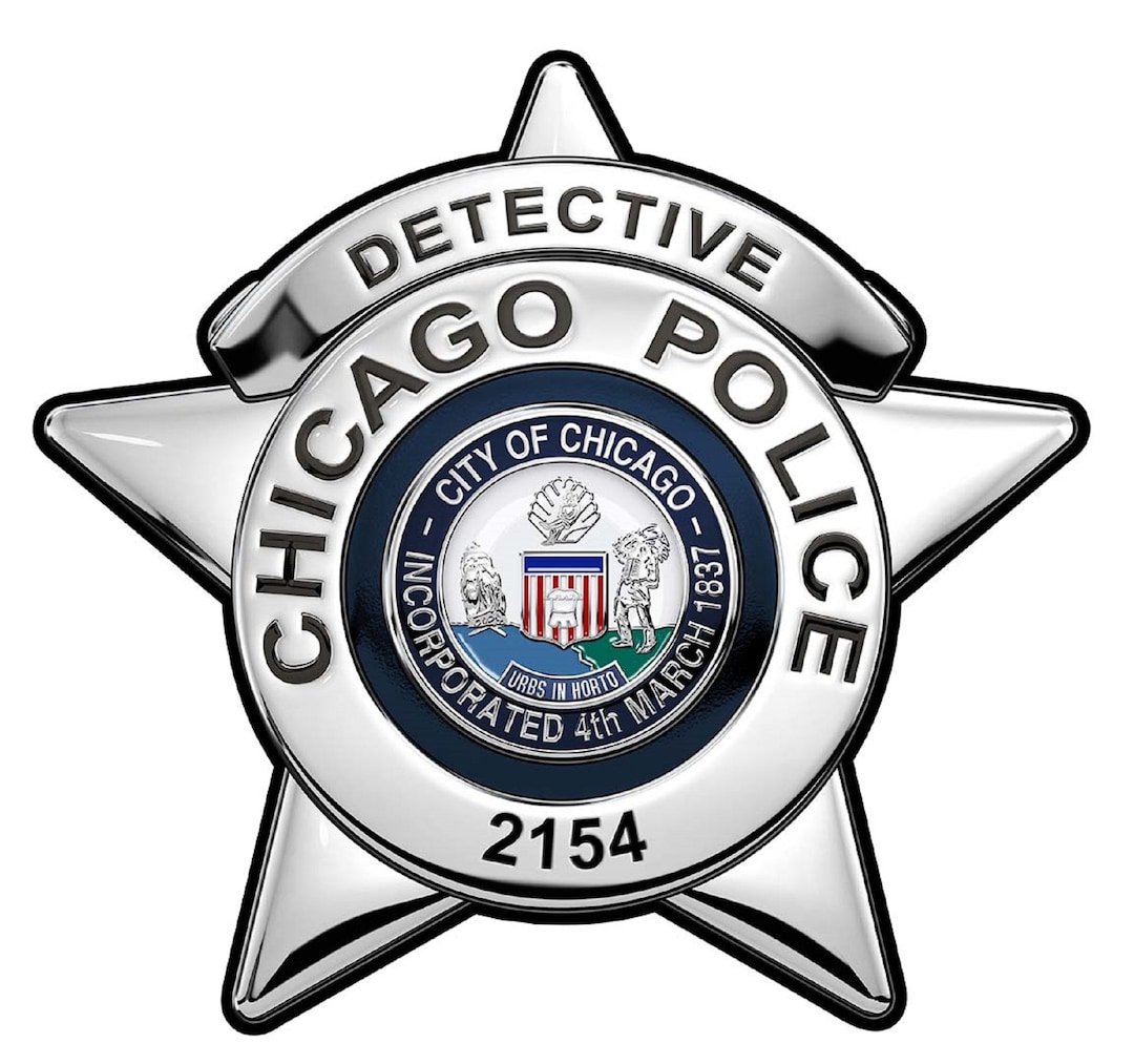 Chicago Police Department (detective) Badge All Metal Sign With Your ...
