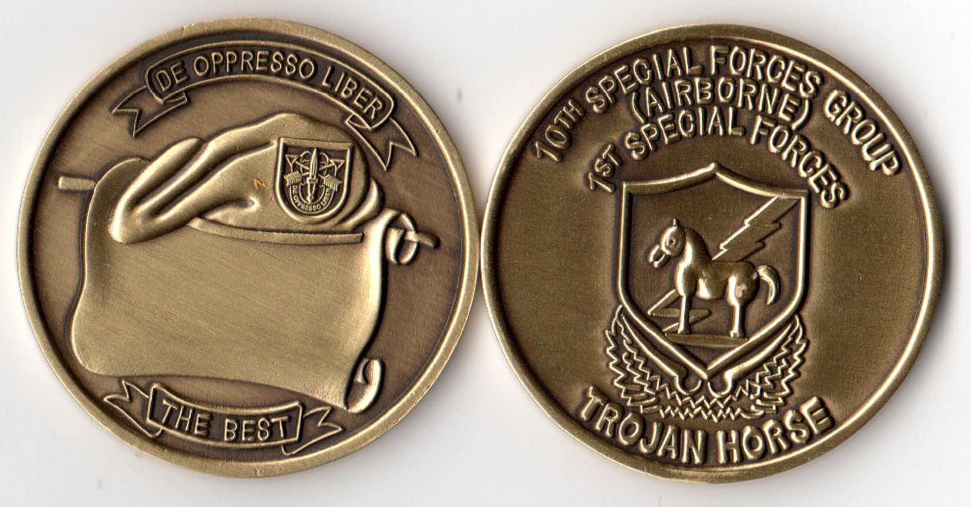 10th Special Forces Group Challenge Coin Bronze - Etsy