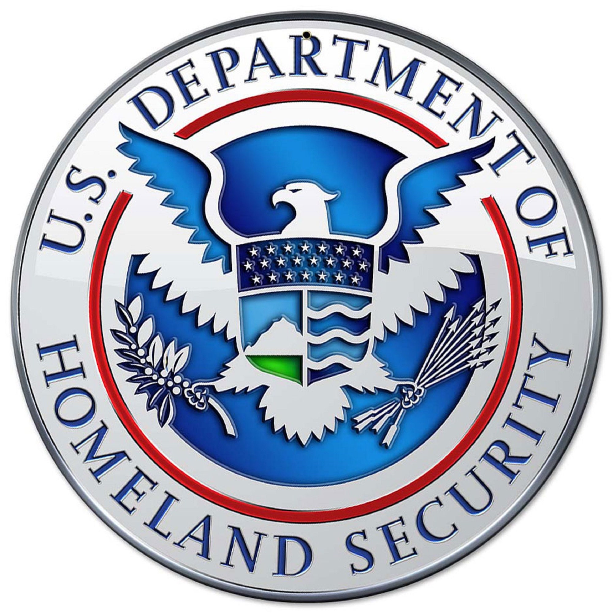 Department of Homeland Security SEAL All Metal Sign 14 Round - Etsy
