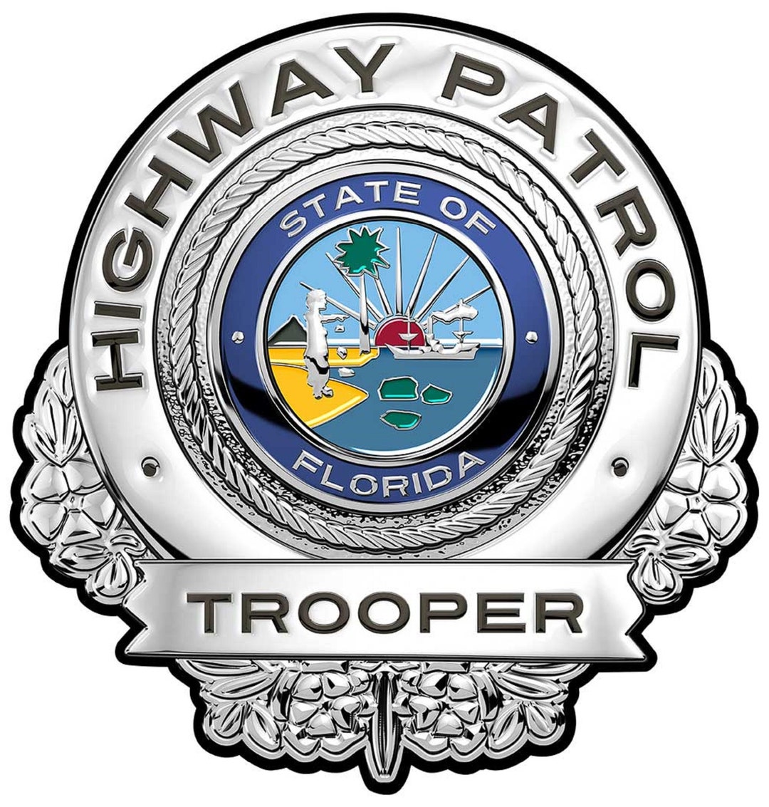 Florida Highway Patrol Trooper All Metal Sign 15 X 16" - Etsy