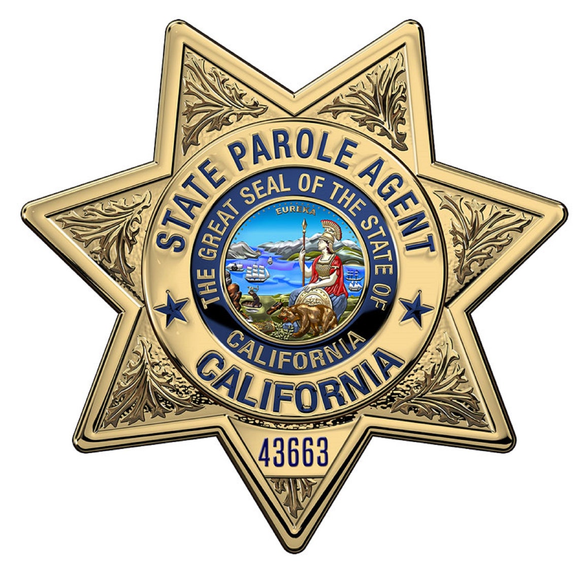 California State Parole Badge All Metal Sign With Your Badge - Etsy
