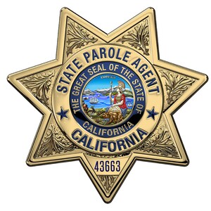 California State Parole Badge All Metal Sign With Your Badge Number - Etsy