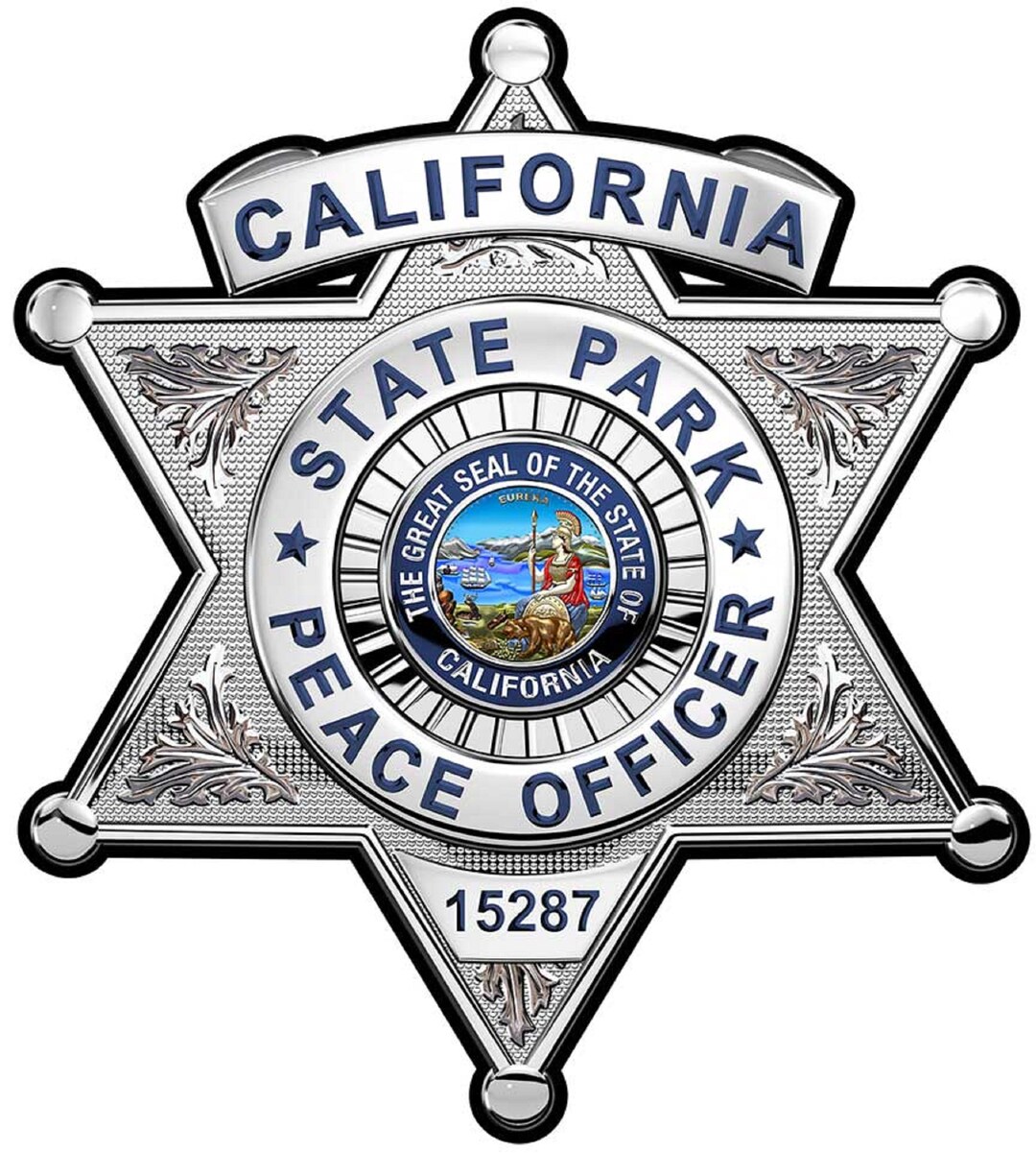 California State Parks Peace Officer PERSONALIZED Plasma Badge All ...