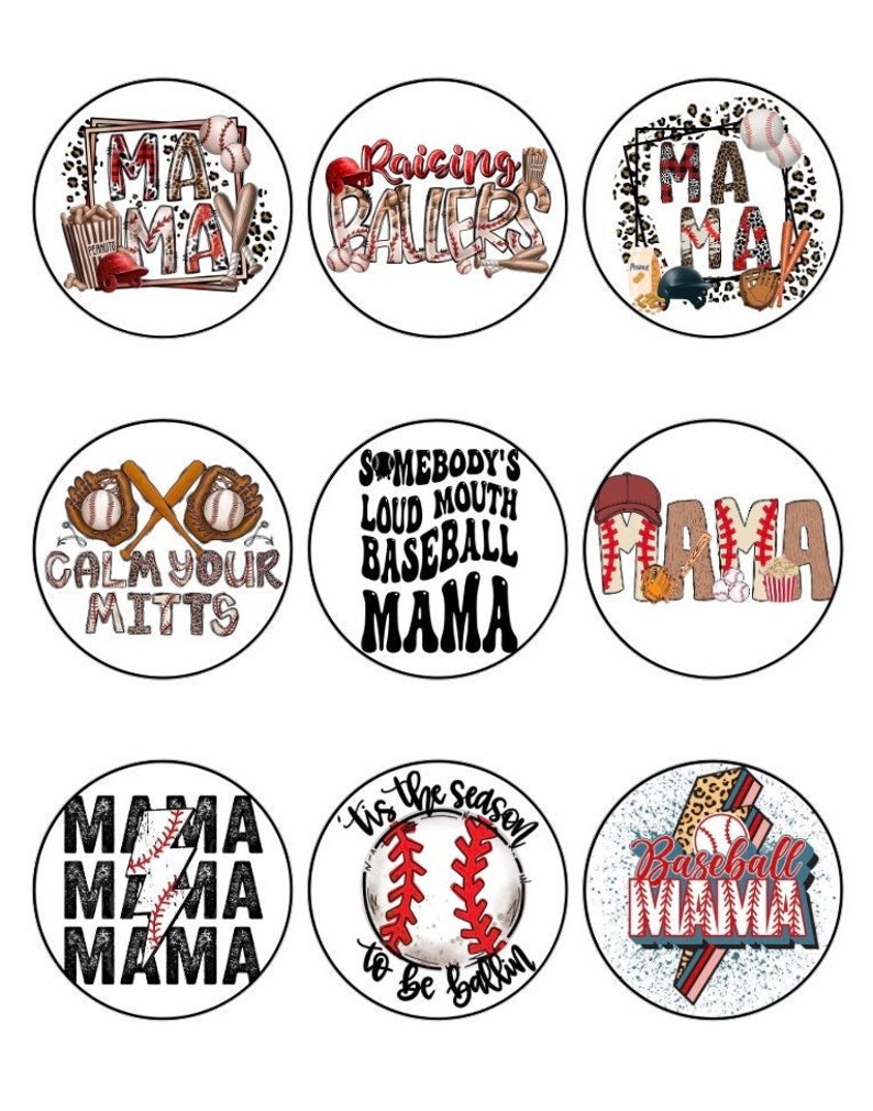 Cardstock for Freshies, Baseball, Baseball Mama - Etsy