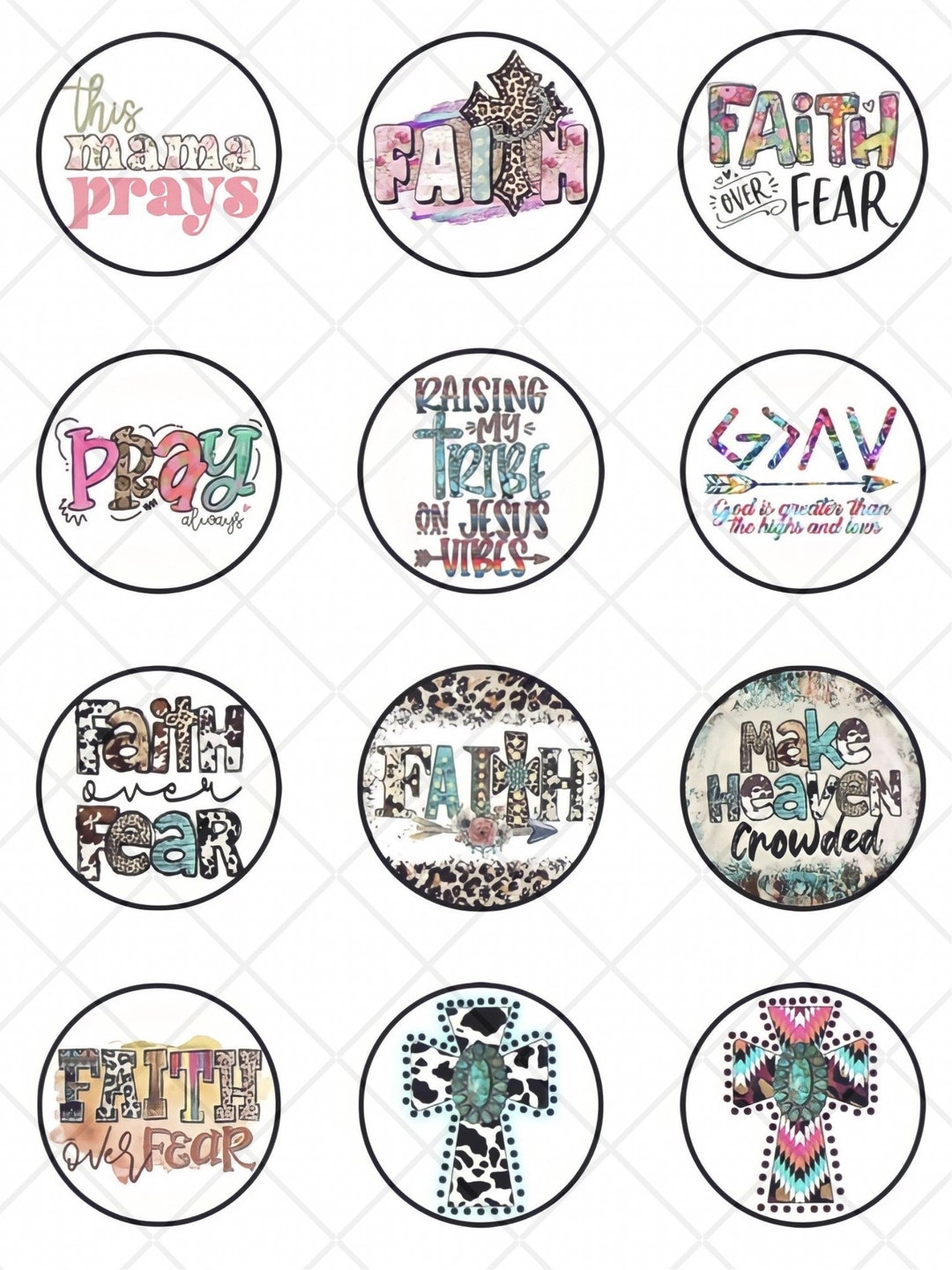 Christian Cardstock Cutouts for Freshies - Etsy