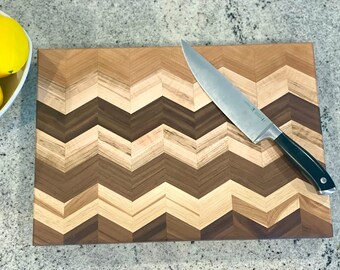 Chevron Cutting Board - Etsy
