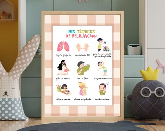 SPANISH Printable Calm Down Strategies Poster Calm Down - Etsy