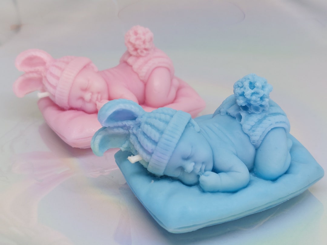 Cute Sleepy Baby Candle/baby Shower/gender Reveal - Etsy