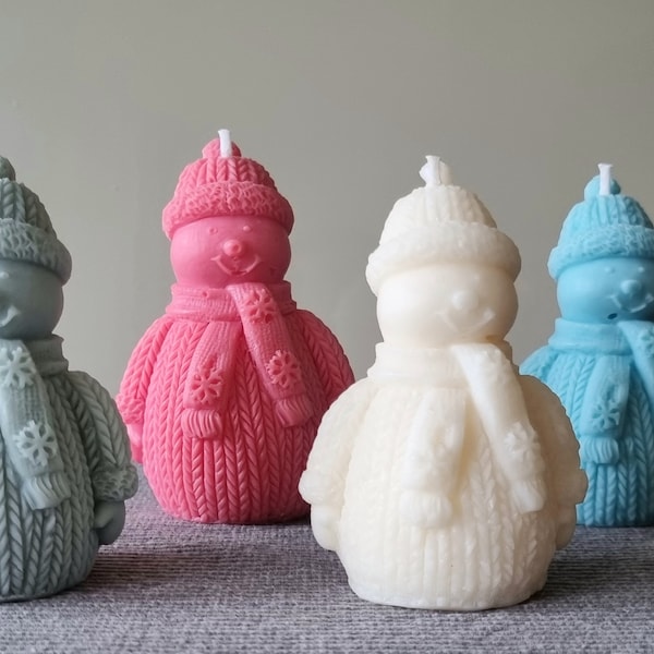 Snowman Candle - Etsy
