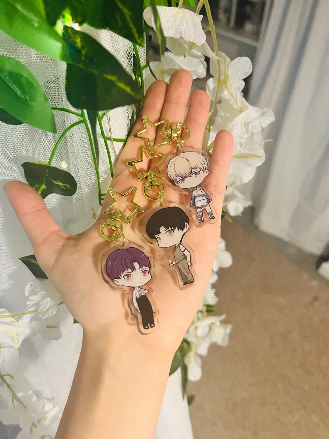 Love and Deepspace Chibi Charm Keychains: Zayne, Xavier, Rafayel - Etsy