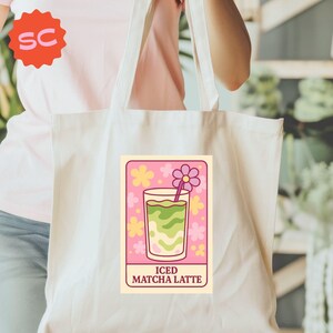 Iced Matcha Latte Tarot Card Clipart – Retro Pastel Drink PNG – Matcha Illustration for Stickers ...