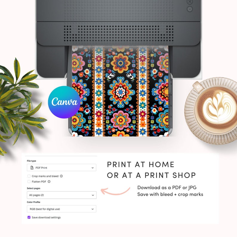 Mexican Folklore Digital Paper Pack Colorful Fiesta Backgrounds for ...