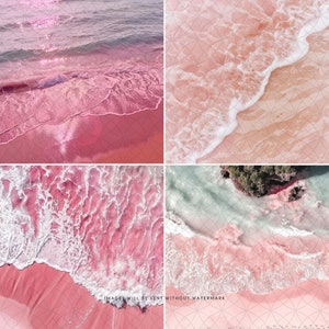 Pink Beach Digital Paper for Scrapbooking & Digital Backgrounds ...