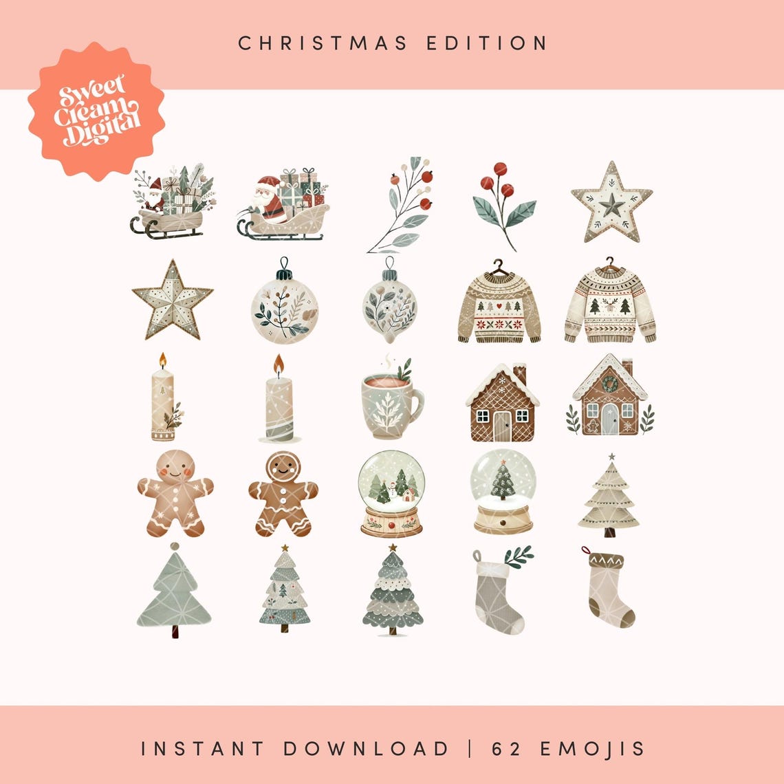 Ios18 Emojis Digital Stickers for iPhone Cute Emoji Designs Instant ...