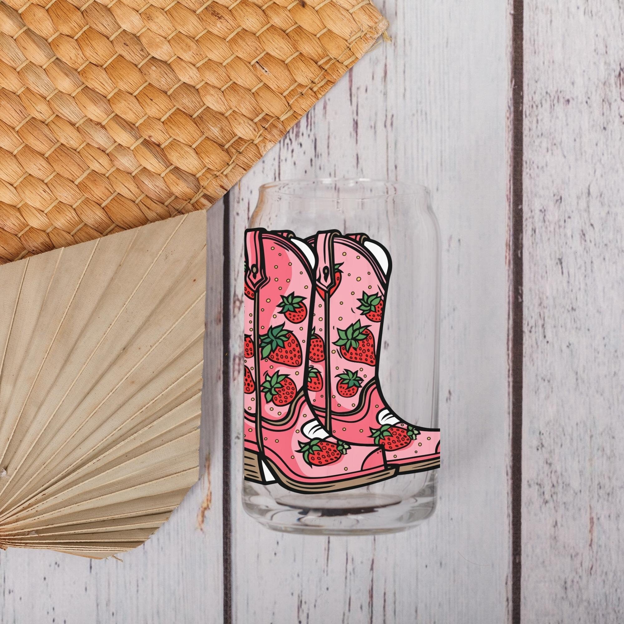 Strawberry Girly Cowboy Boots Png Aesthetic Png Sublimation Designs ...