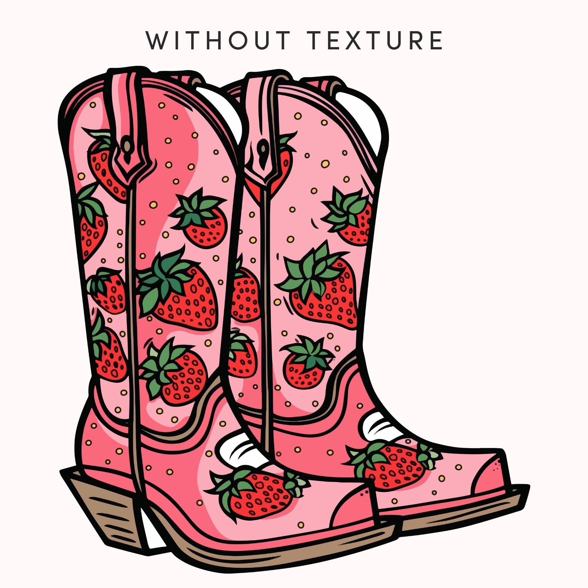 Strawberry Girly Cowboy Boots Png Aesthetic Png Sublimation Designs ...
