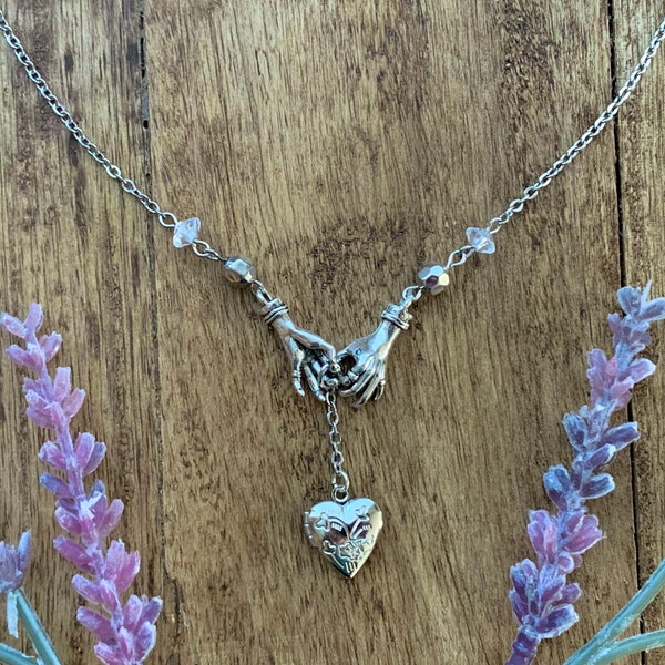 Goth Silver Heart Locket - Etsy