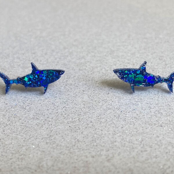 Shark Earrings - Etsy