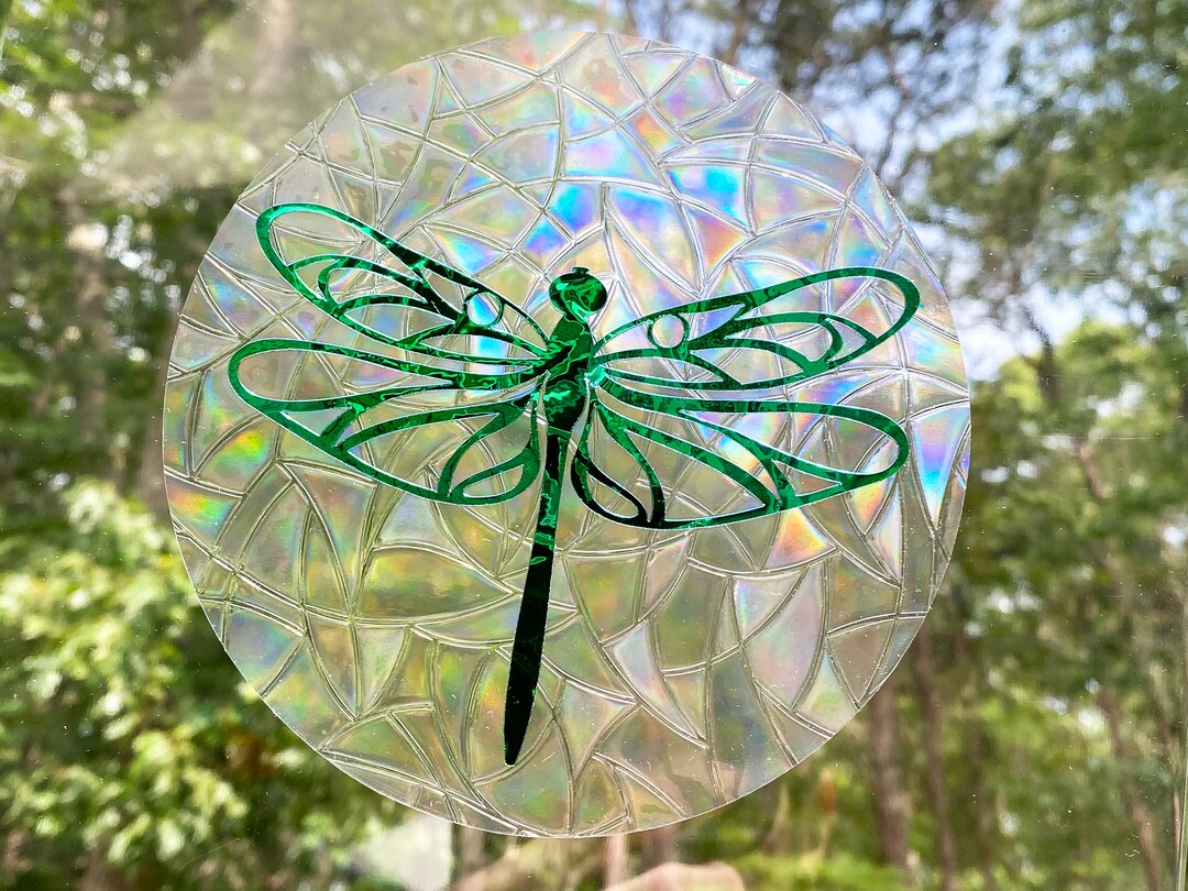 Dragonfly Window Cling Rainbow Maker Suncatcher, Dragonfly Decor ...
