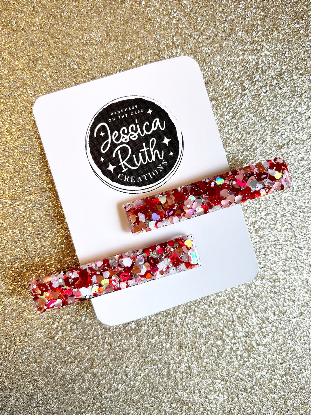 Valentines's Day Love Mix Rectangle Hair Clips - Etsy