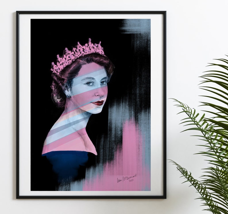 Queen Elizabeth Print Regal Art Royal Family Monarcy Home - Etsy