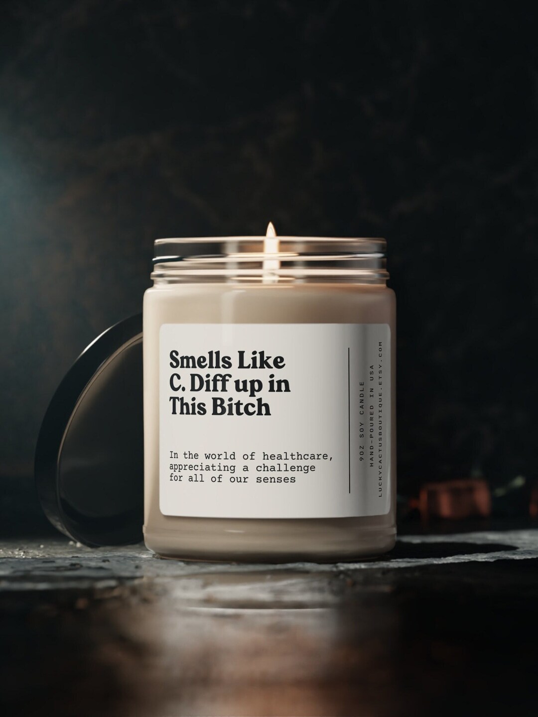 Smells Like C.diff Candle, Funny Nuse Gift, Funny Gift From Healthcare ...