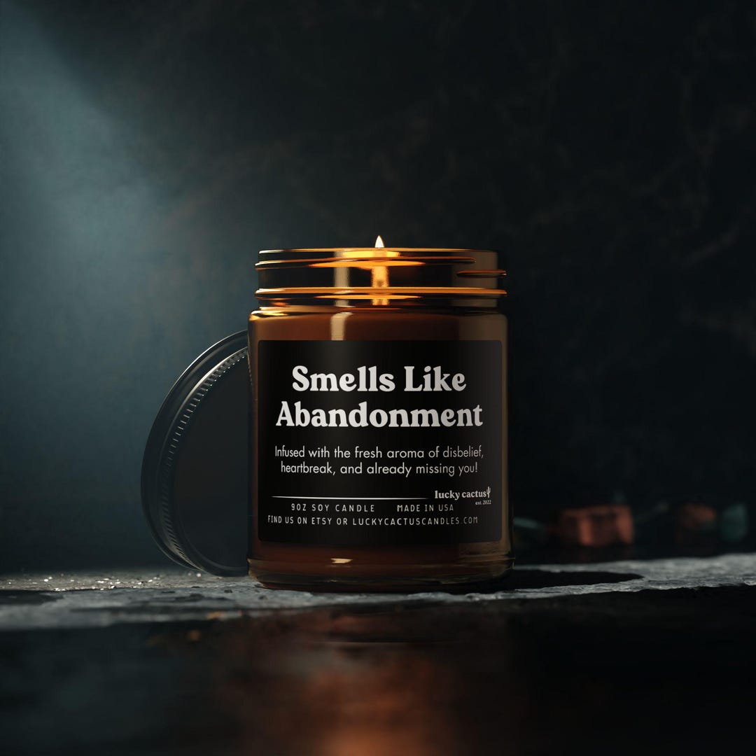 Farewell Gift Funny Candle Smells Like Abandonment Going Away Gift for ...