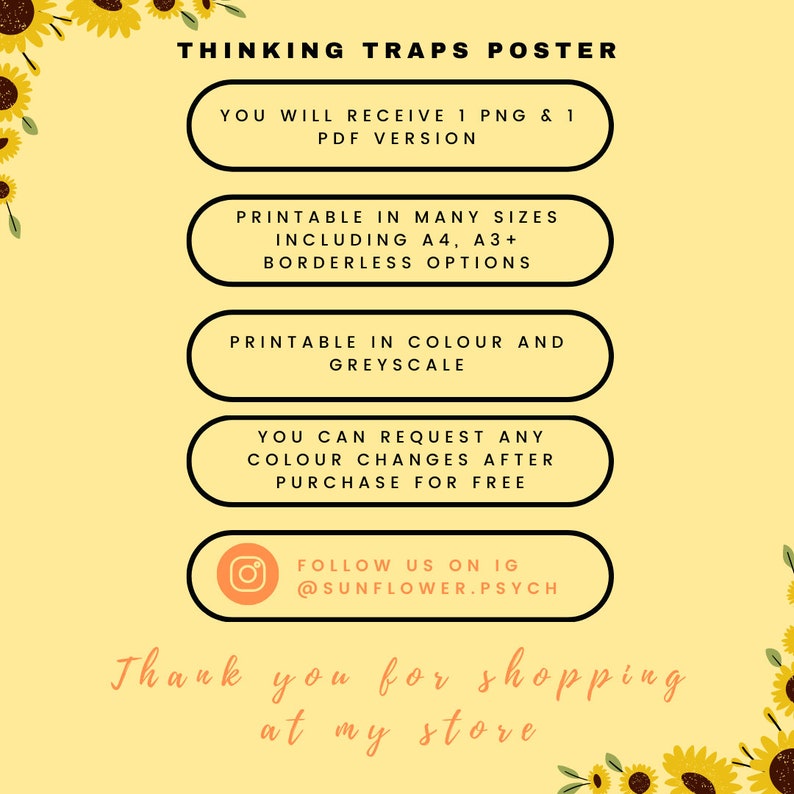 Cognitive Distortions Thinking Traps Unhelpful Thinking Styles Therapy ...