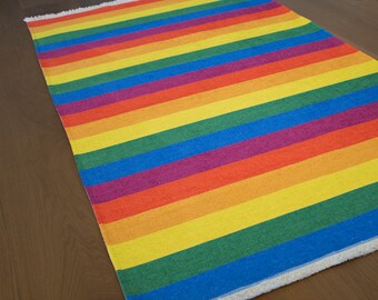 Rainbow Carpet - Etsy