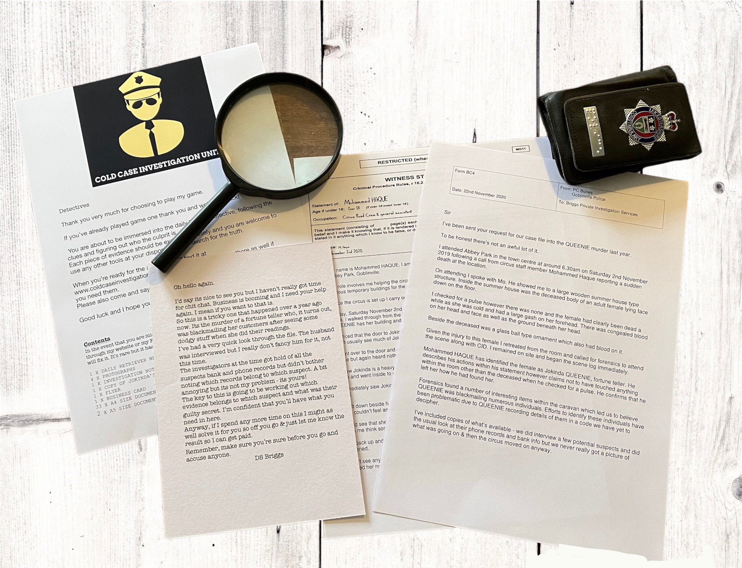 Jewellery Heist Cold Case: UK Police Detective Investigation Game - Etsy UK