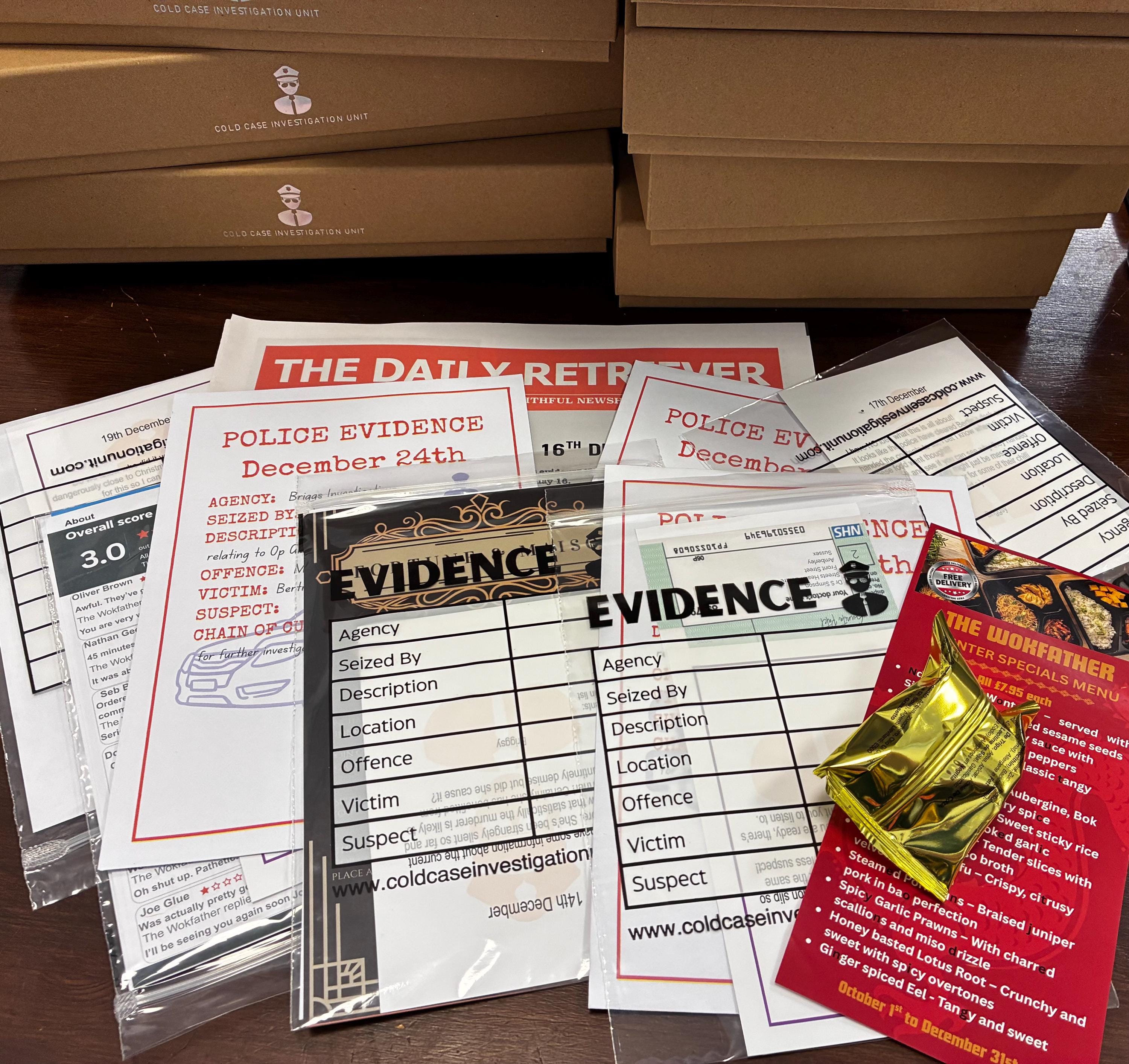 Murder Investigation Advent Calendar – Christmas Detective Game - Etsy UK
