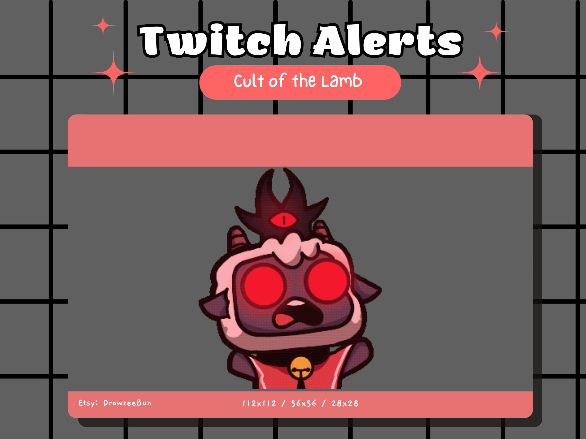 Cult of the Lamb Animated Stream Alert | Twitch Stream Alerts| Animated ...