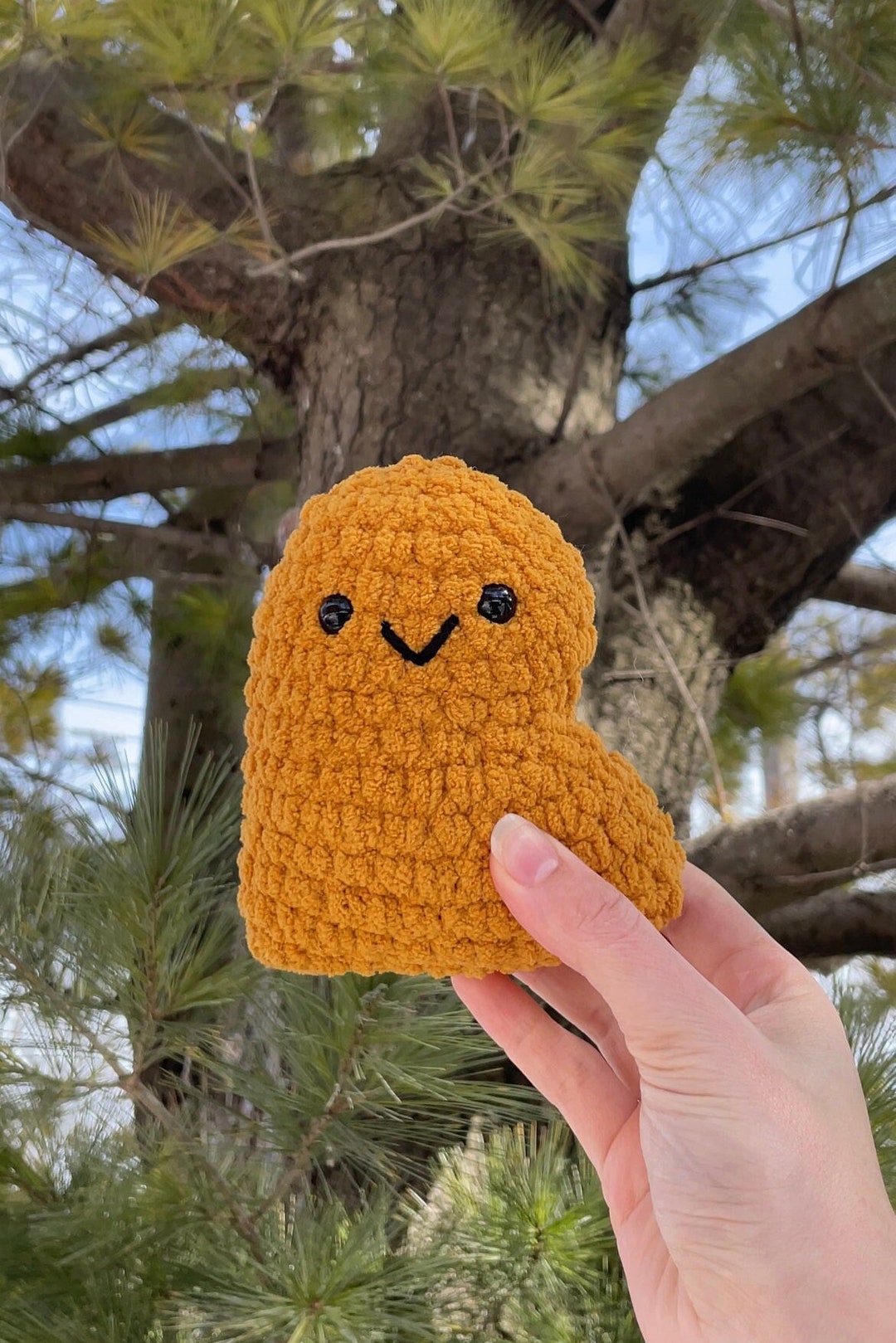 Mini Chicken Nugget Crochet Plushie - Etsy