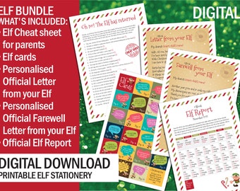 Elf Cheat Sheet - Etsy