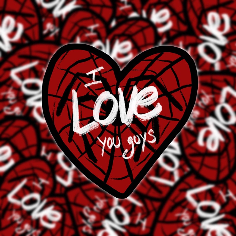 Spider-man i Love You Guys Sticker Marvel - Etsy