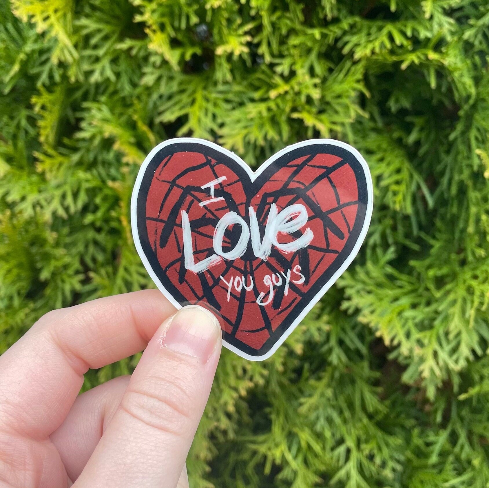 Spider-man i Love You Guys Sticker Marvel Sticker Spider-man Decal - Etsy