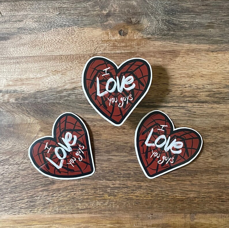 Spider-man i Love You Guys Sticker Marvel Sticker Spider-man Decal - Etsy