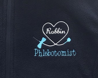 Fleece Phlebotomy Jacket - Etsy