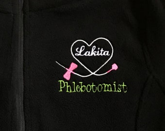 Fleece Phlebotomy Jacket - Etsy
