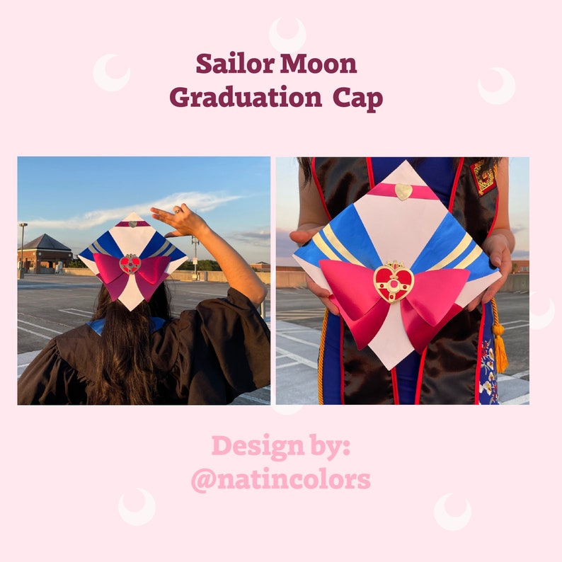 Sailor Moon Graduation Cap Tutorial SVG & PNG Files - Etsy Australia