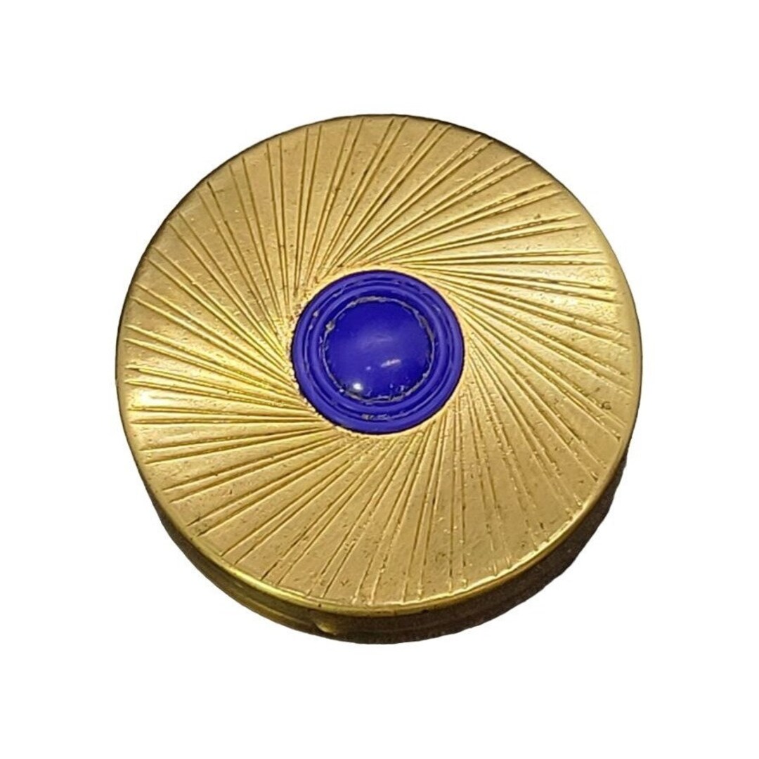 Vintage Glam Tangee Rouge Vanity Red Majesty Mirrored Compact Blue ...