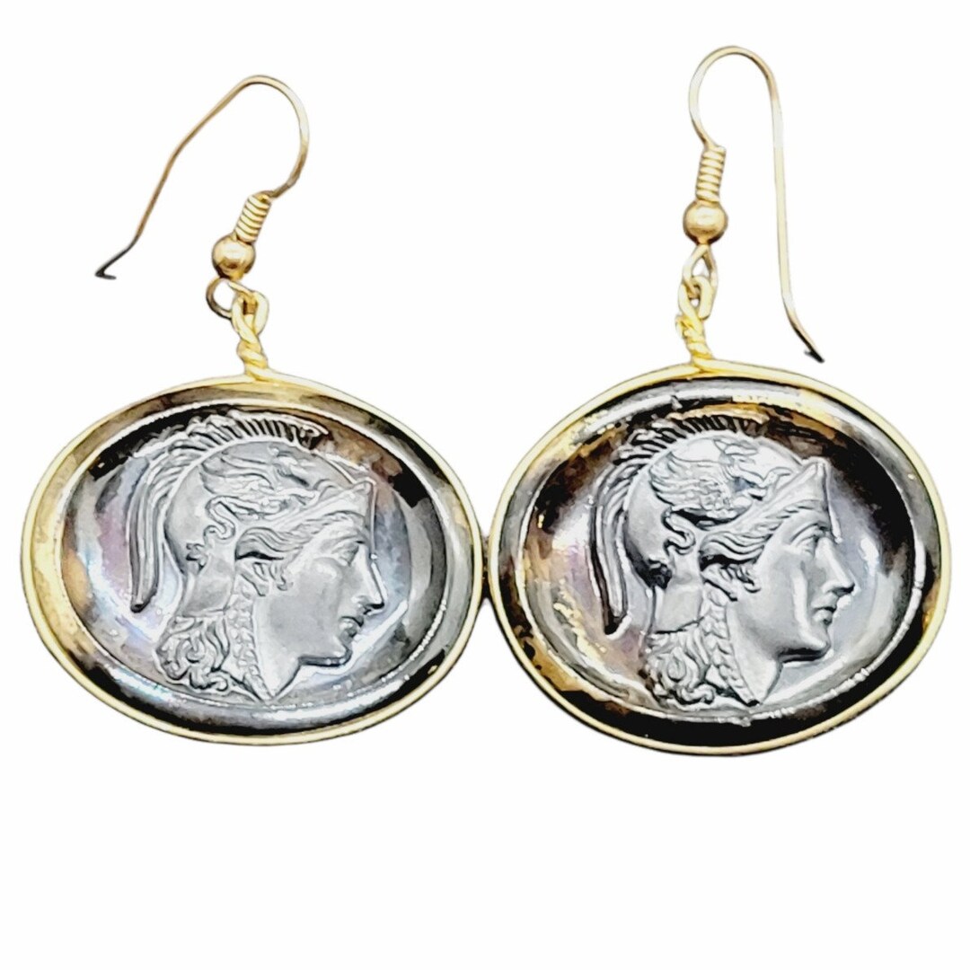 Vintage Glam Statement Turtle Shell Cameo Gold Plate Gold Black ...