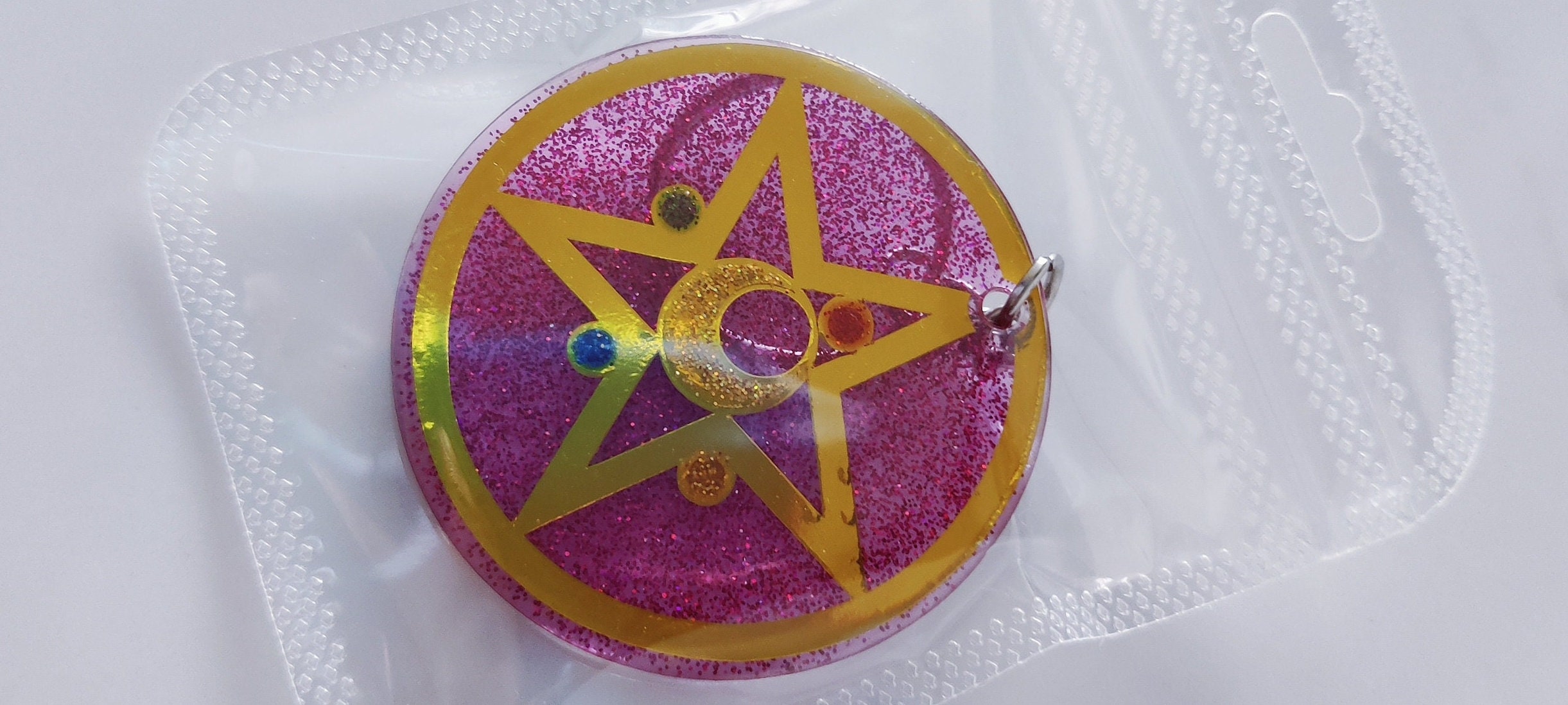 Sailor Moon Crystal Star Locket Keychain, Handmade. - Etsy UK