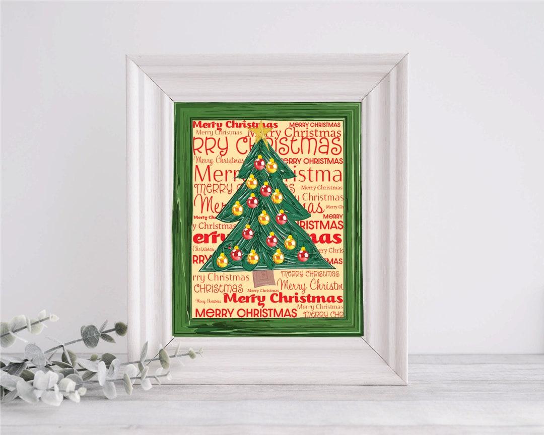 Merry Christmas | Holiday Art | Christmas Gallery Wall Art | Holiday ...