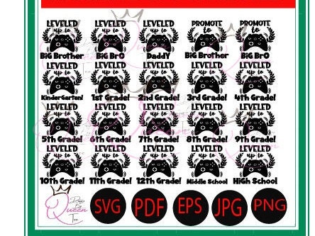 Back to School Gamer Digital Files for All Grades - Etsy