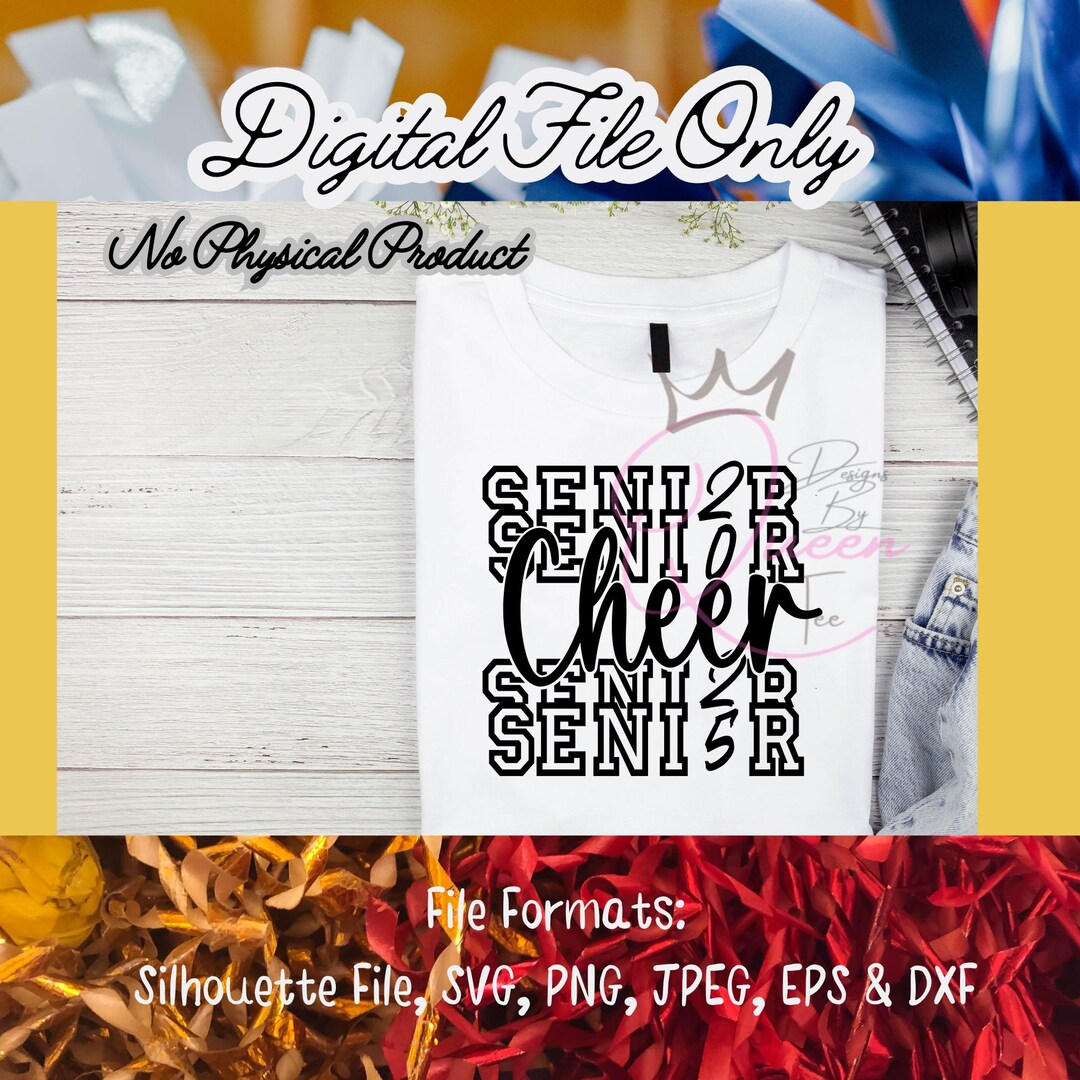 2025 Senior Cheer Digital File Svg, Png, Jpg, Eps and DXF File - Etsy