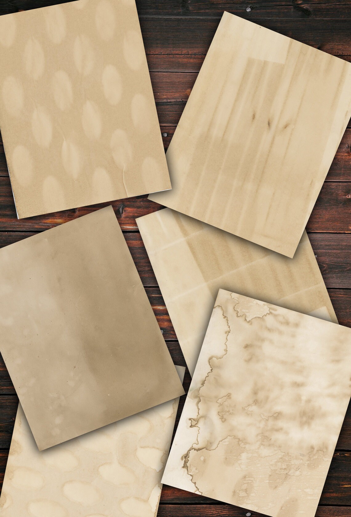 MEGA Tea Dye Paper Bundle Pack - 70 Sheets Junk Journals Journaling ...